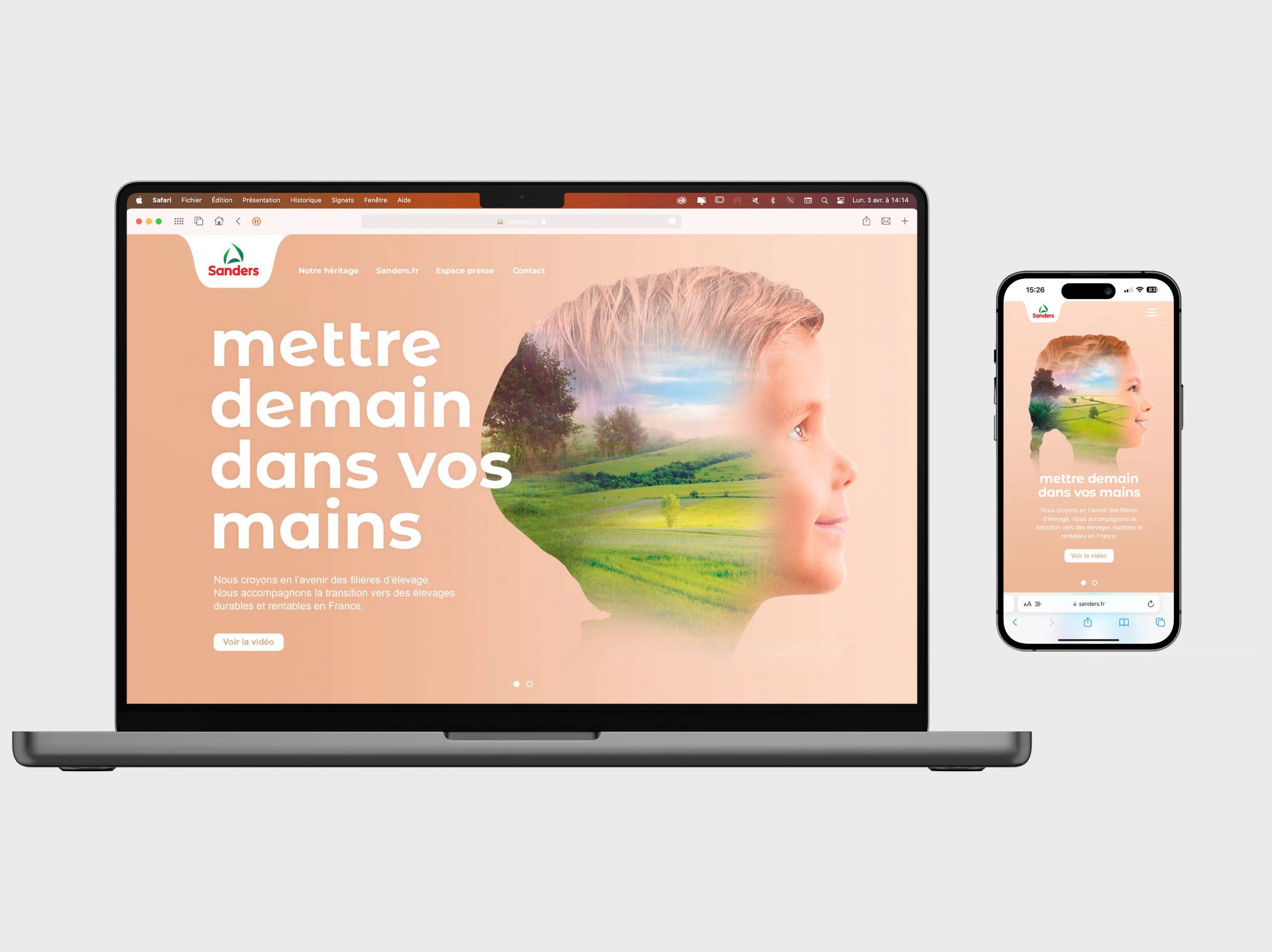 Eluère signe le nouveau positionnement de marque de Sanders